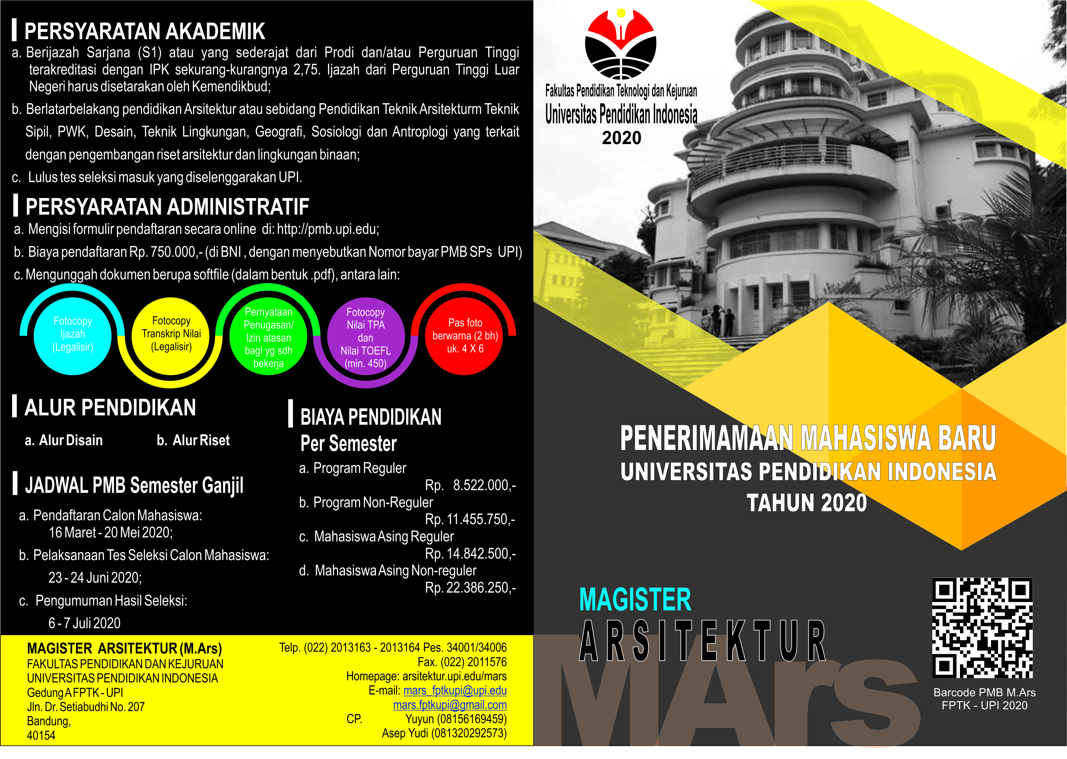 Penerimaan Mahasiswa Baru Prodi Arsitektur S2